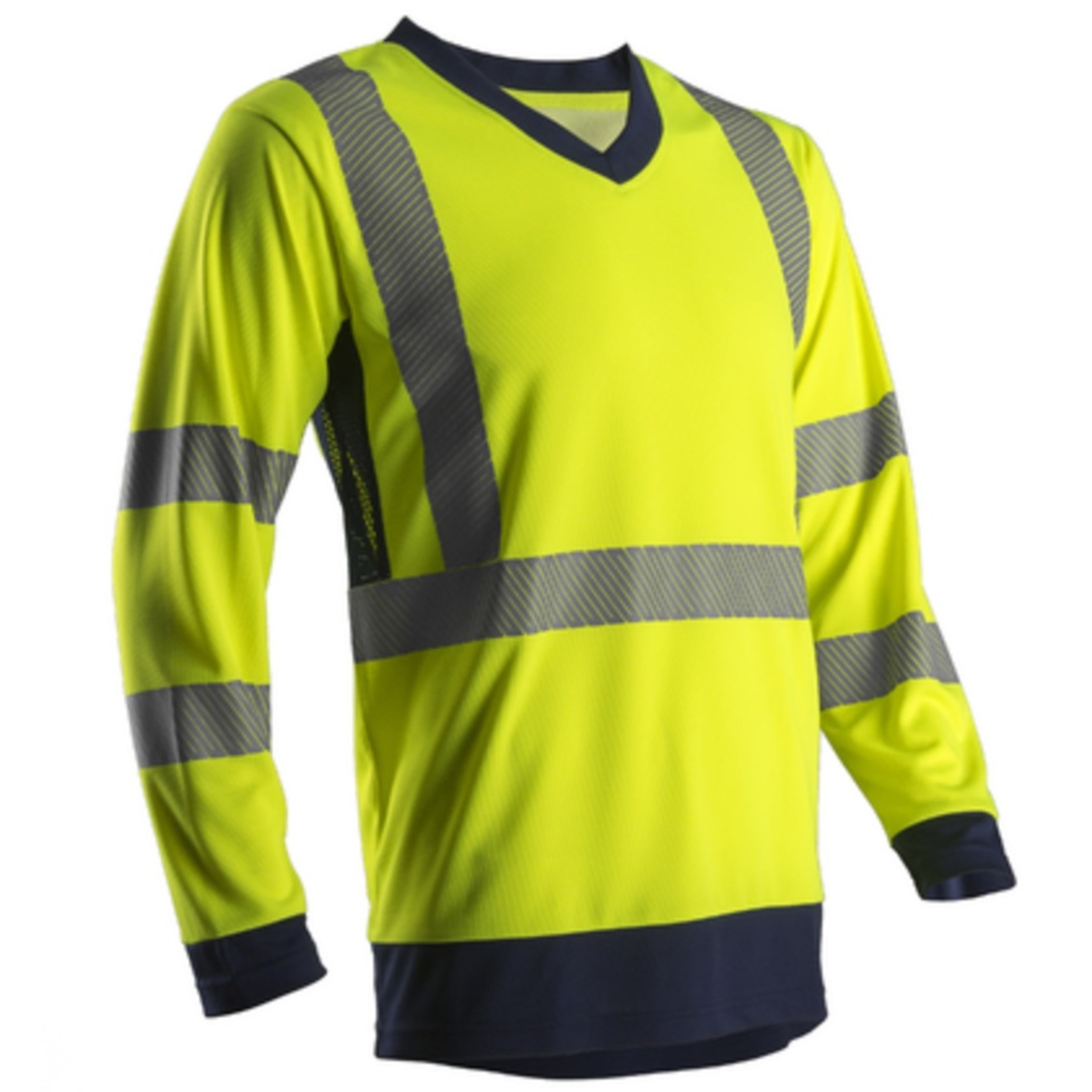 Majica z dolgimi rokavi visoke vidljivosti SUNO rumene barve | Lacuna.hr